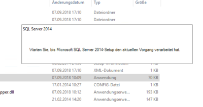 MS SQL Server 2014 auf Windows 2019 Installation funktioniert nicht ...